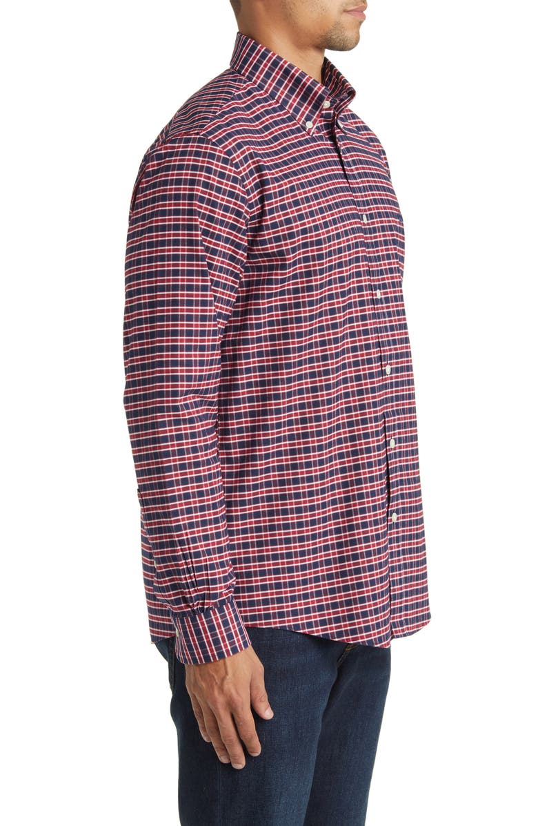 Brooks Brothers Regular Fit Noniron Tattersall Stretch Cotton Button ...