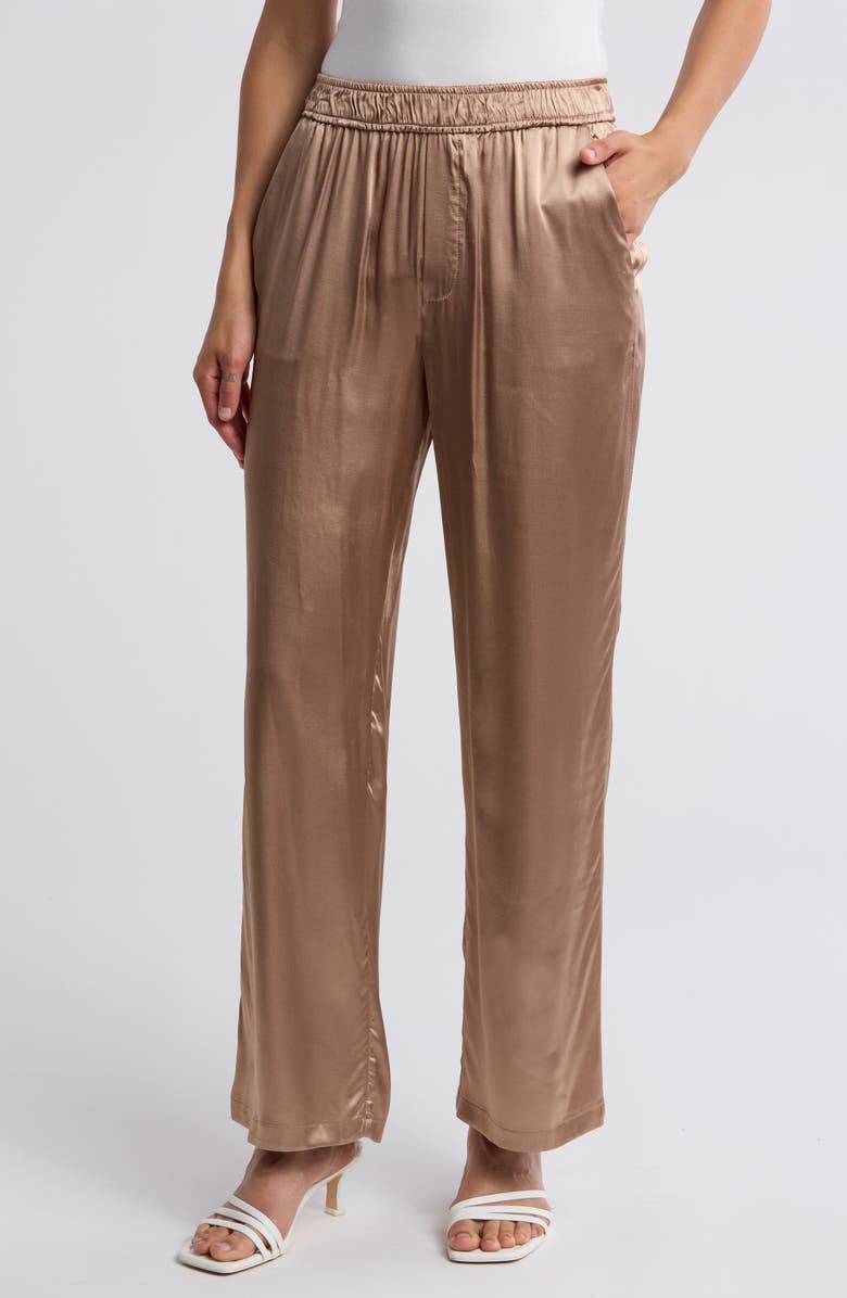 INDUSTRY REPUBLIC CLOTHING Pull-On Satin Pants | Nordstromrack