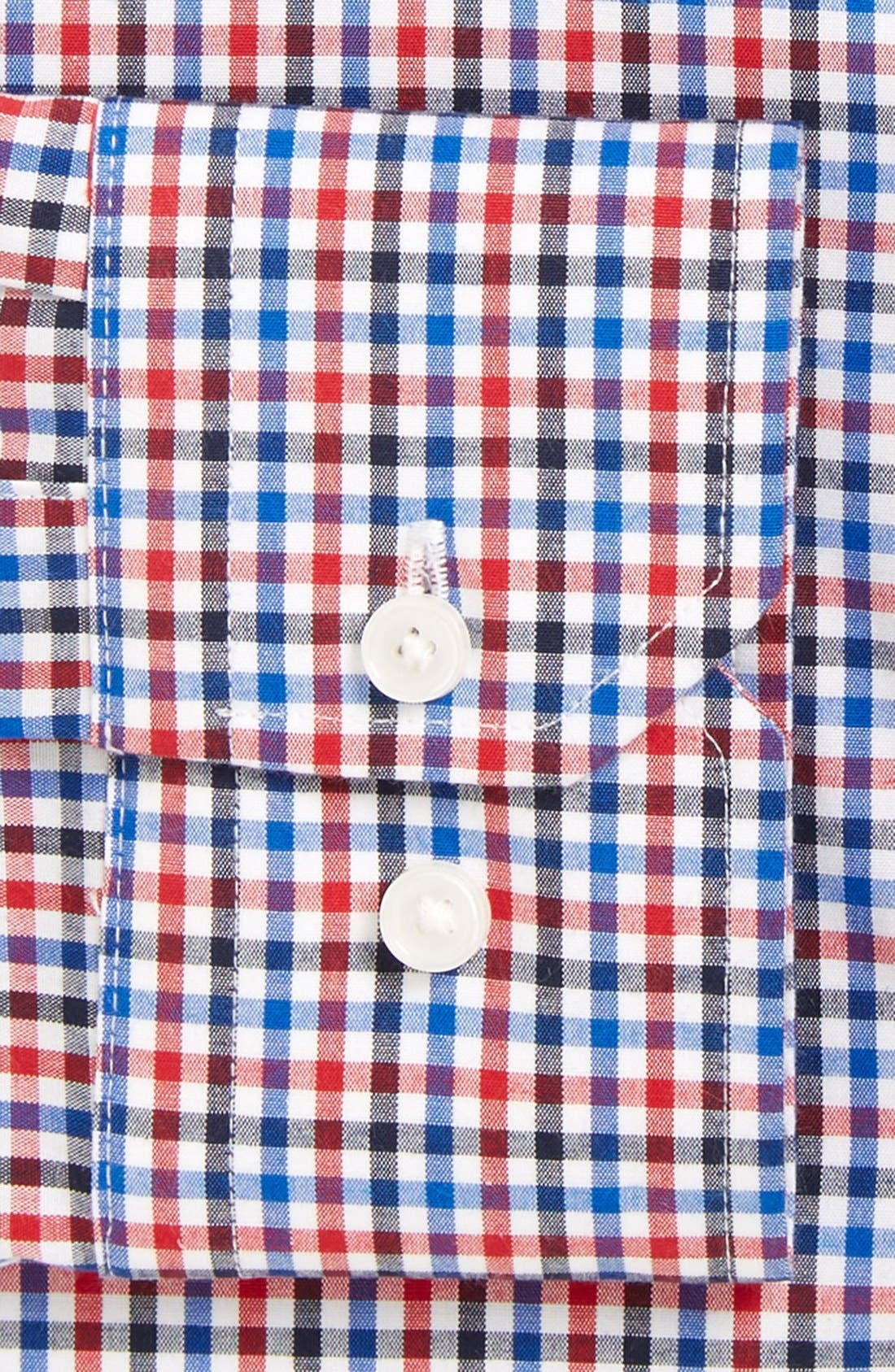 Calibrate Trim Fit Non-Iron Check Stretch Cotton Dress Shirt | Nordstrom