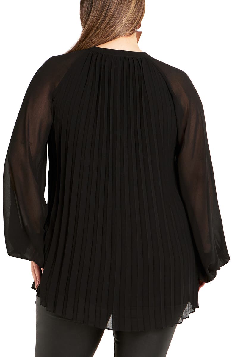 City Chic Crystal Tie Neck Top | Nordstromrack