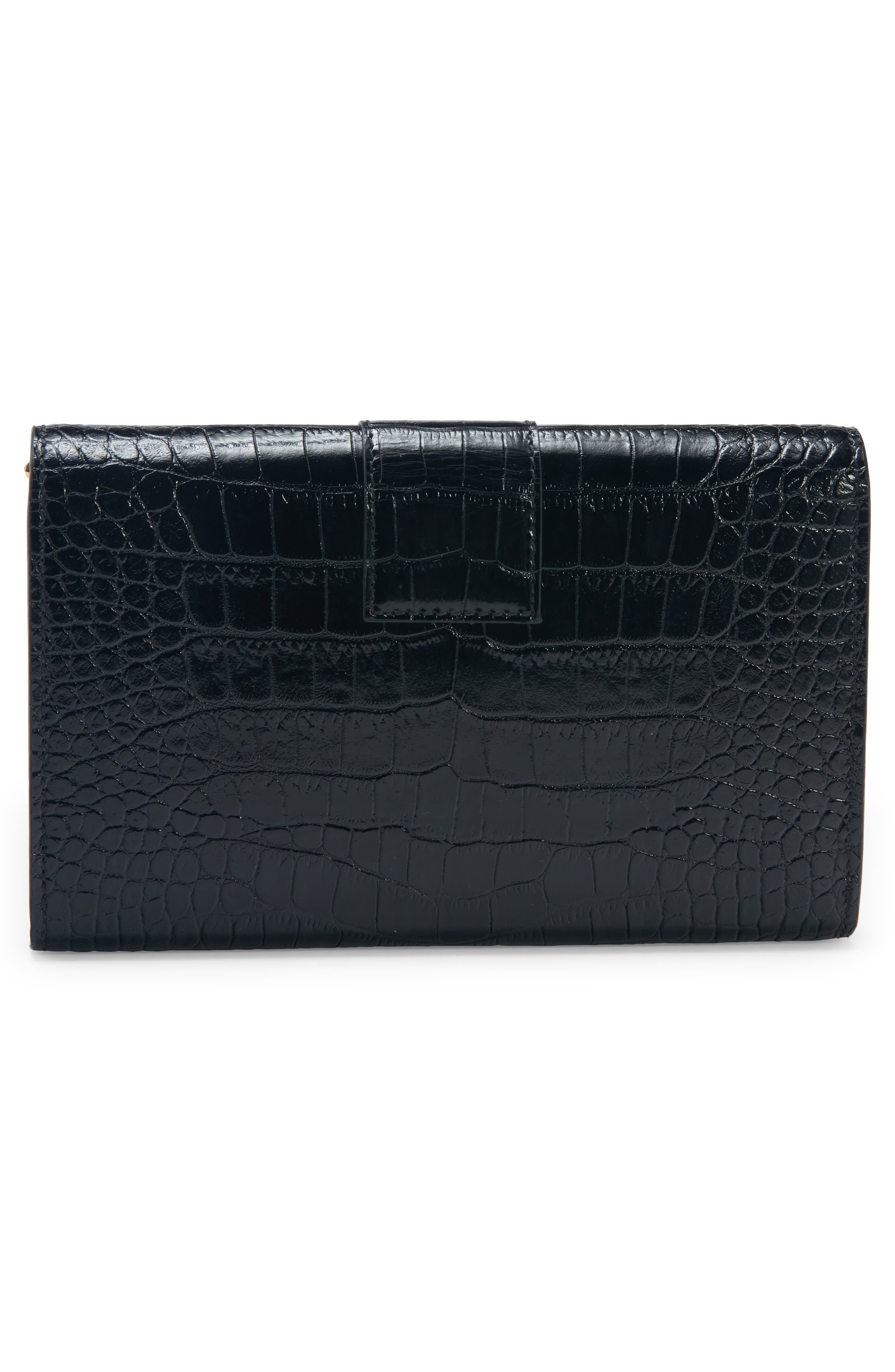 TOM FORD Croc Embossed Patent Leather Wallet on a Chain | Nordstromrack