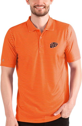 ANTIGUA Men's Antigua Heathered Orange/White UTEP Miners Esteem Polo ...