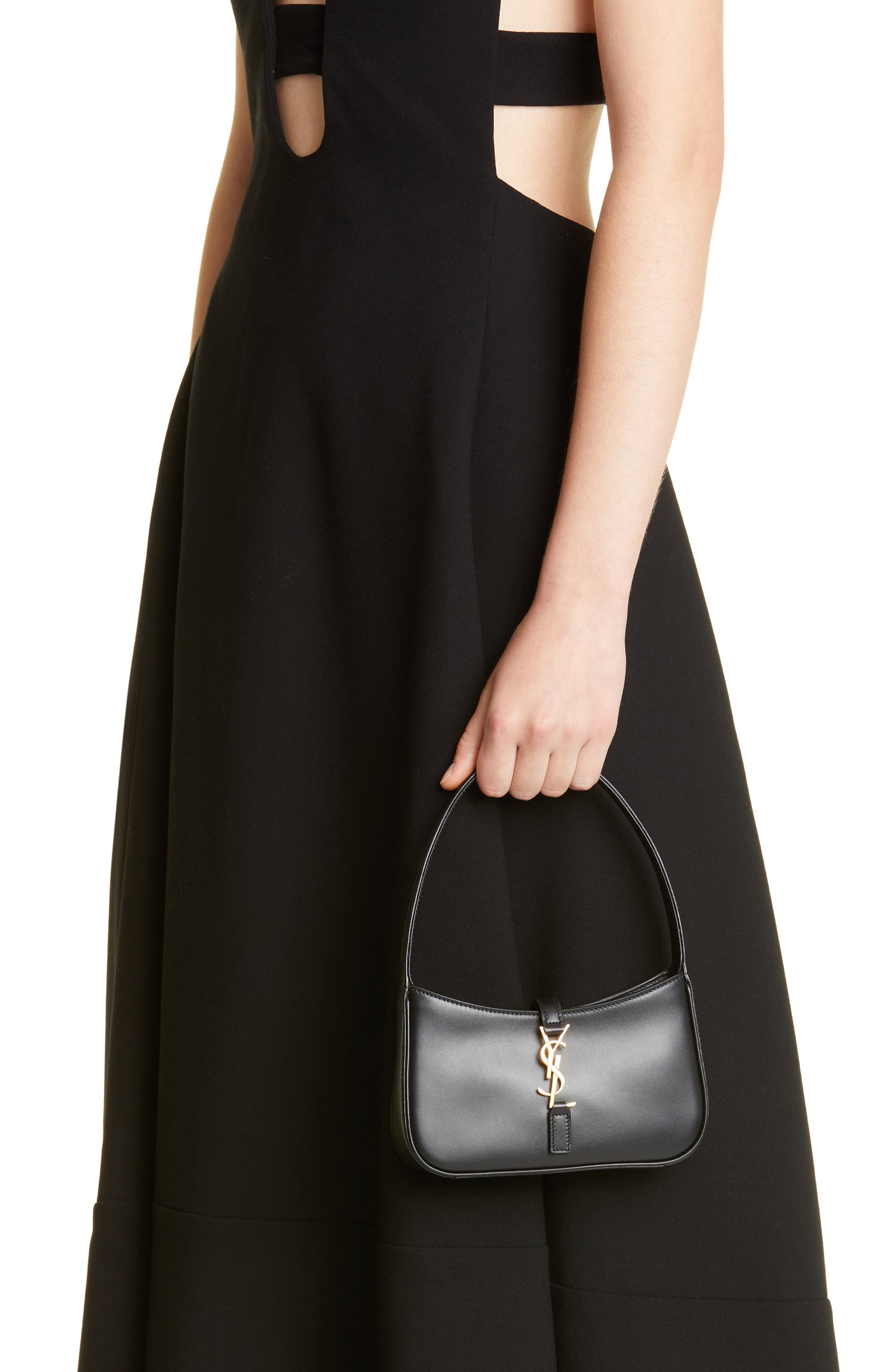 Saint Laurent Micro Le 5 à 7 Leather Hobo | Nordstrom