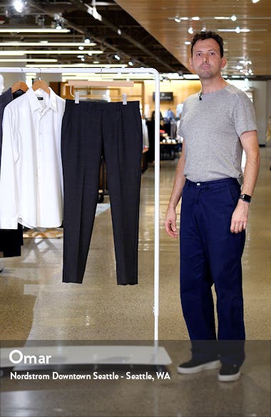 AllSaints Ross Solid Slim Fit Taper Leg Wool Pants Suit Separate ...