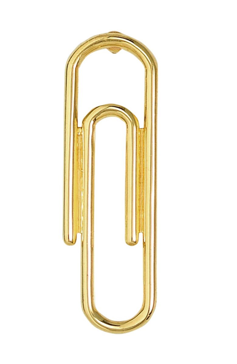 HAWLEY ST 14K Yellow Gold Paper Clip Stud Earrings | Nordstromrack