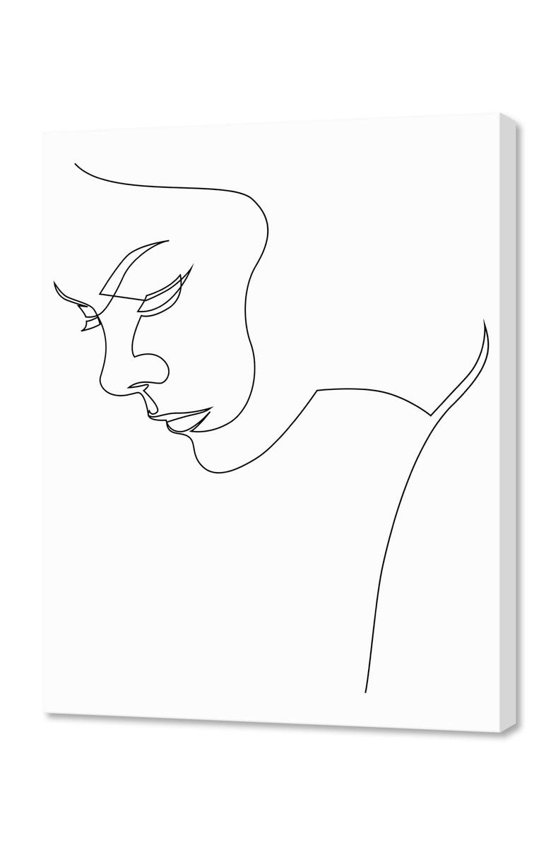 CURIOOS Linear Woman Wrapped Canvas Wall Art | Nordstromrack