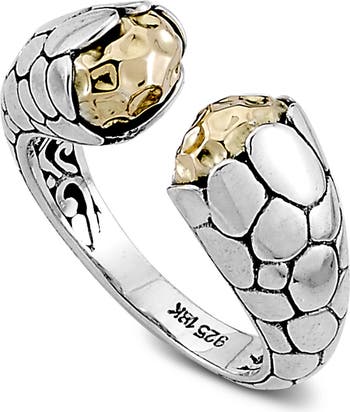 SAMUEL B. Sterling Silver & 18K Gold Open Band Ring | Nordstromrack