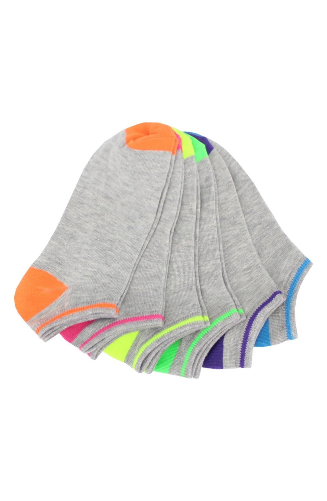MeMoi 6-Pack Subtle Tip Low Cut Socks | Nordstromrack