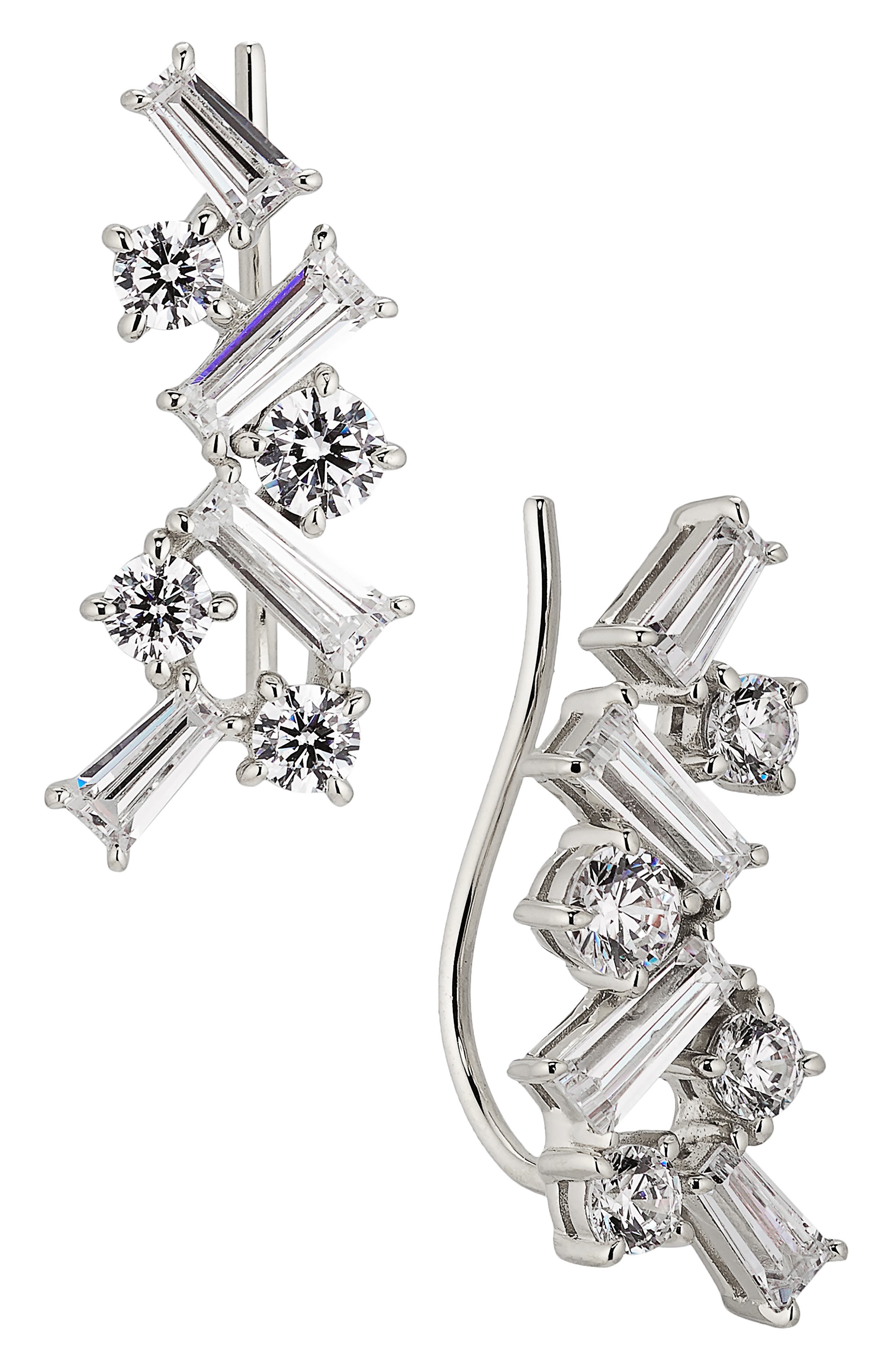Nadri Tezoro Cubic Zirconia Cluster Ear Climbers | Nordstromrack