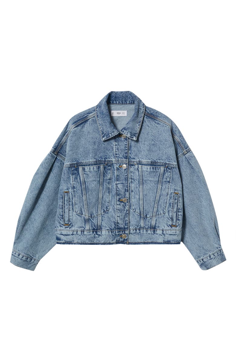 MANGO Frayed Hem Denim Jacket | Nordstromrack