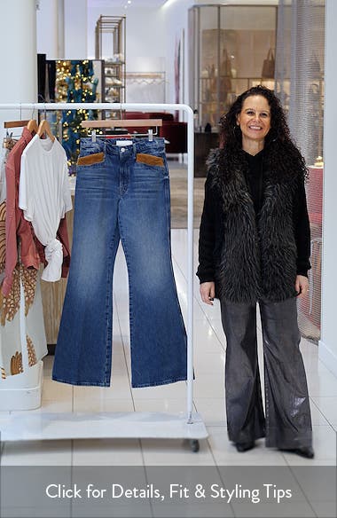 MOTHER The Pointy Doozy Contrast Pocket Wide Leg Jeans | Nordstromrack