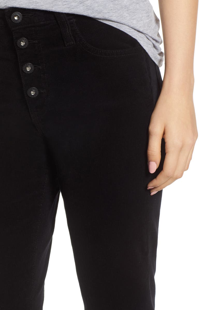 AG The Isabelle Button High Waist Ankle Straight Leg Jeans | Nordstromrack