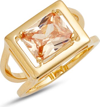 Nordstrom Emerald Cut Cubic Zirconia Ring | Nordstrom