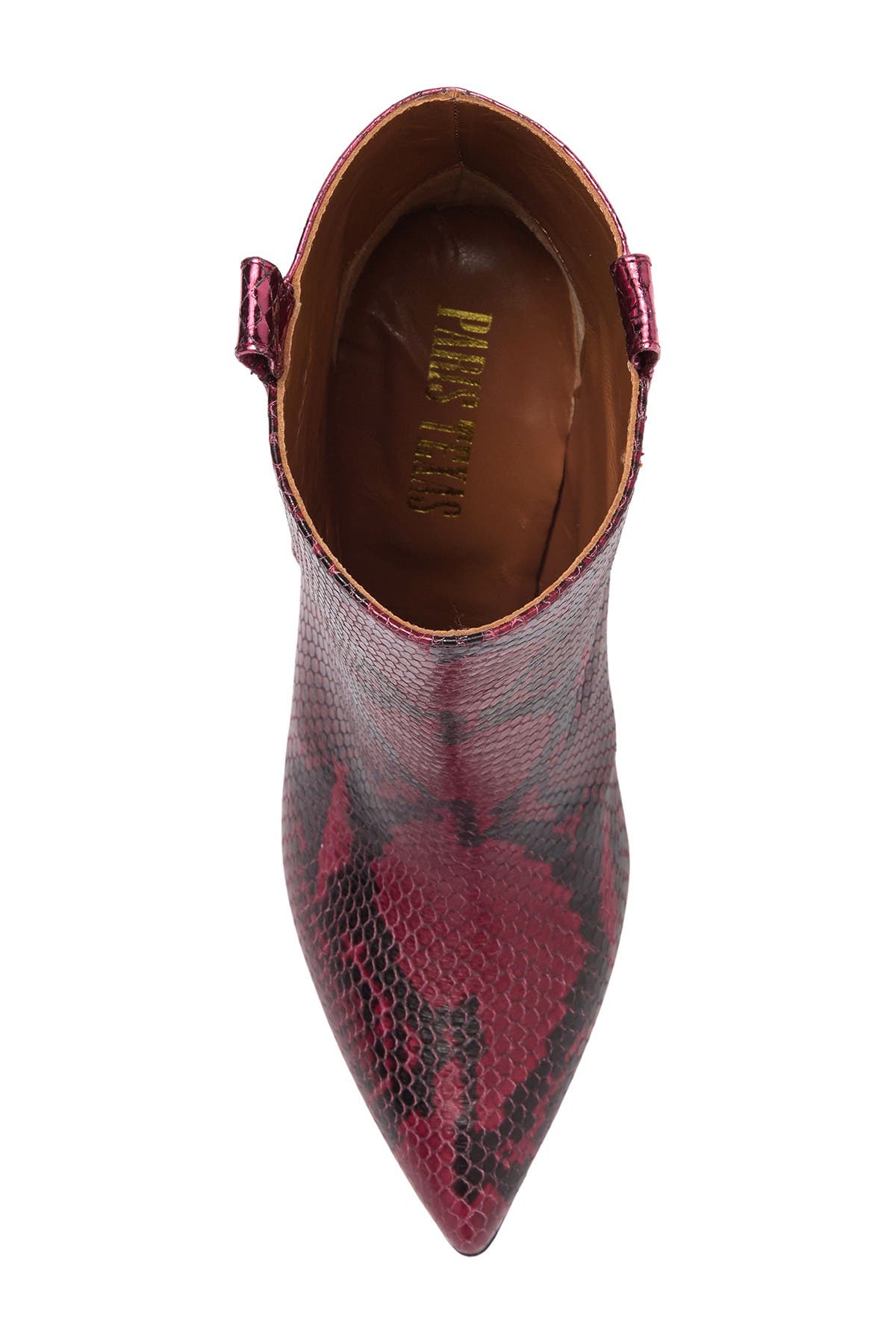 Paris Texas Metallic Snake Skin Embossed Print Ankle Boot | Nordstromrack