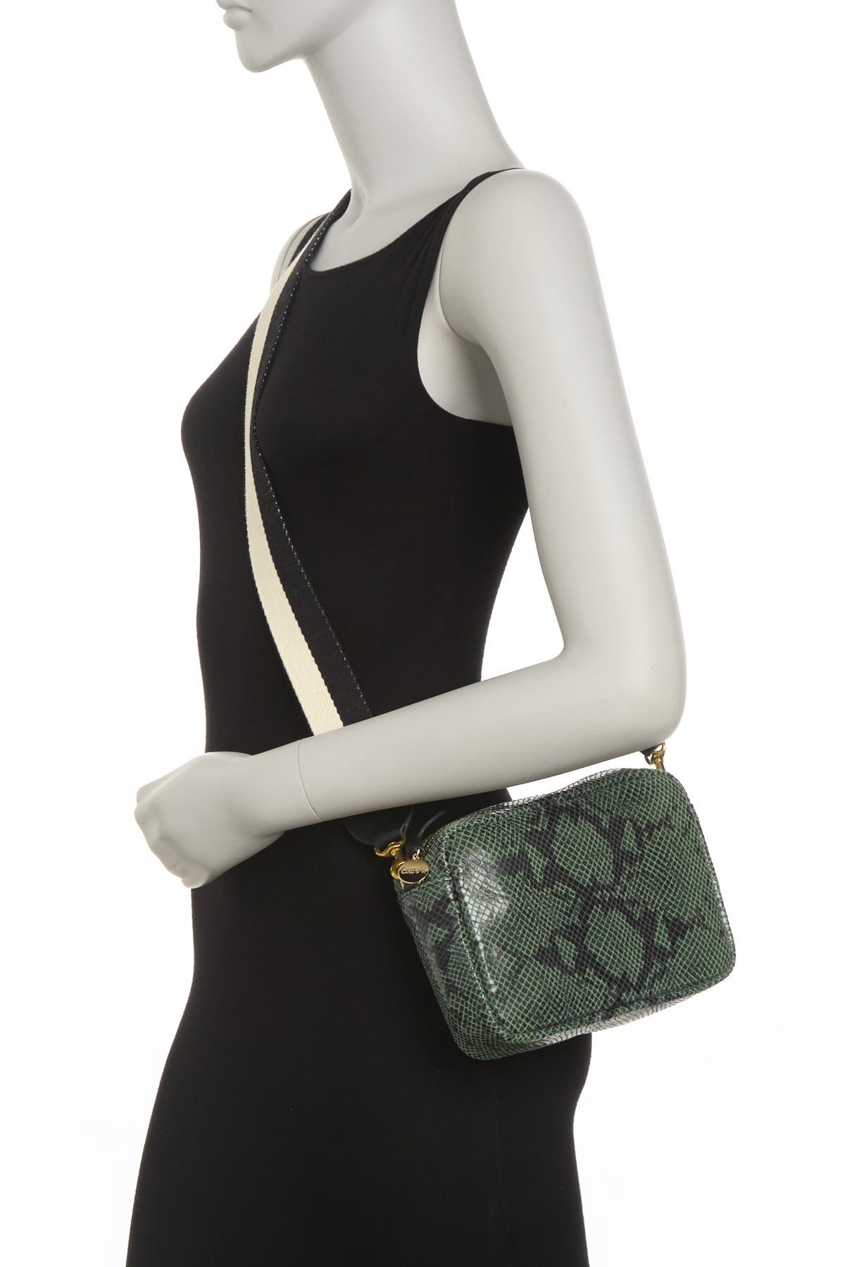Clare V. Midi Snakeskin Embossed Crossbody Bag | Nordstromrack