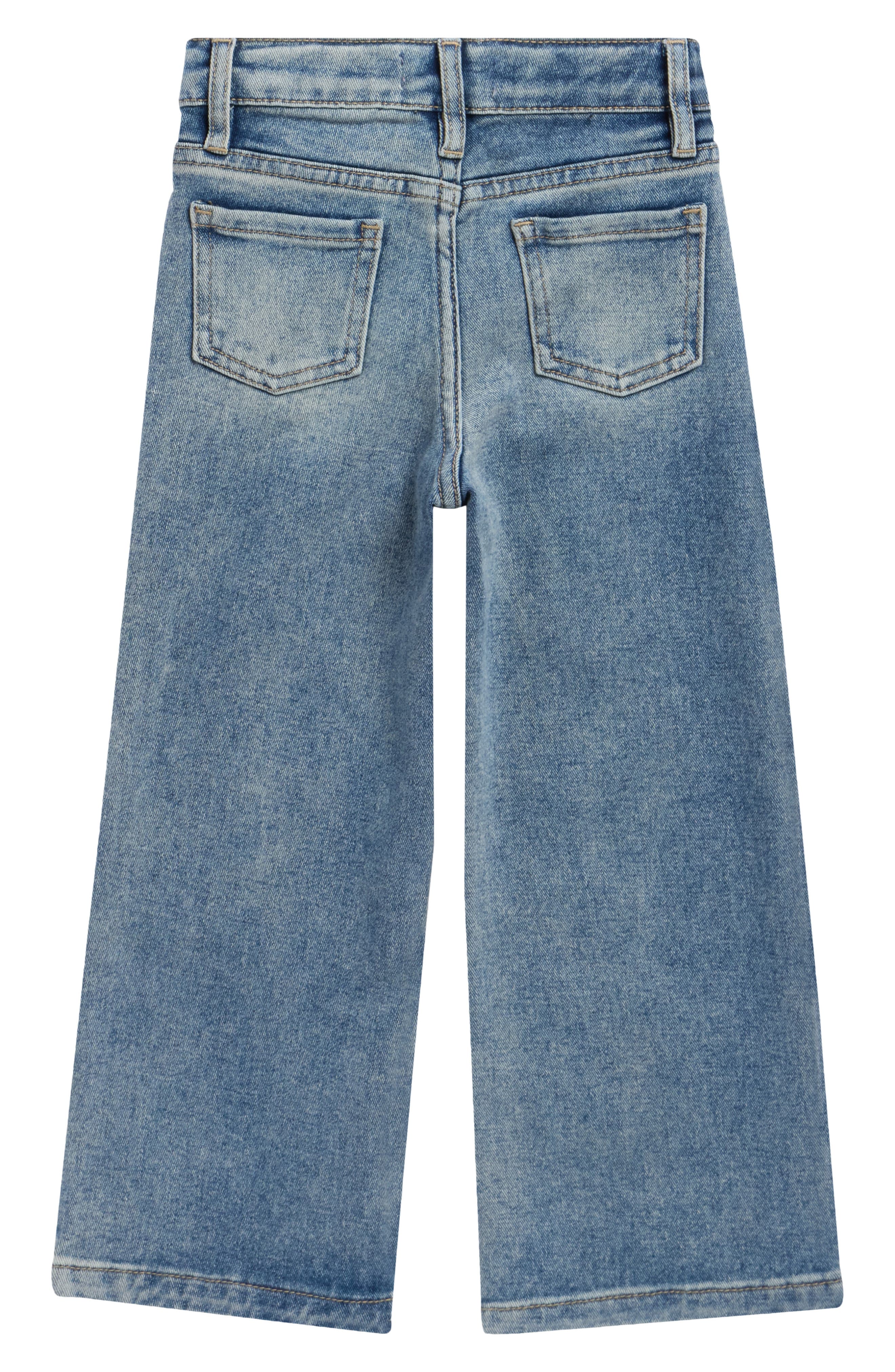 YMI Kids' Heart Patch Wide Leg Jeans | Nordstromrack