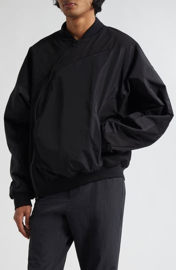 POST ARCHIVE FACTION 6.0 Asymmetric Zip Bomber Jacket Center POST ARCHIVE FACTION 6.0 Asymmetric Zip Bomber Jacket Center