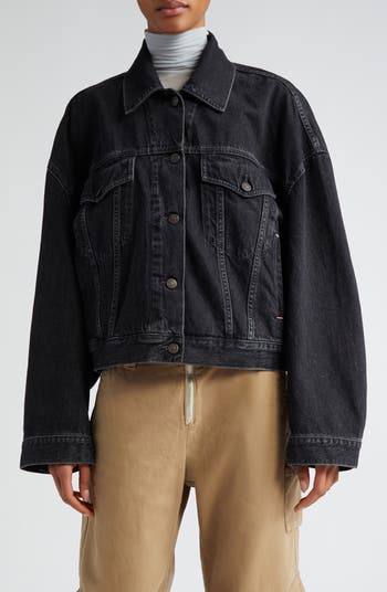 Acne Studios Morris Relaxed Fit Oversize Denim Jacket | Nordstrom