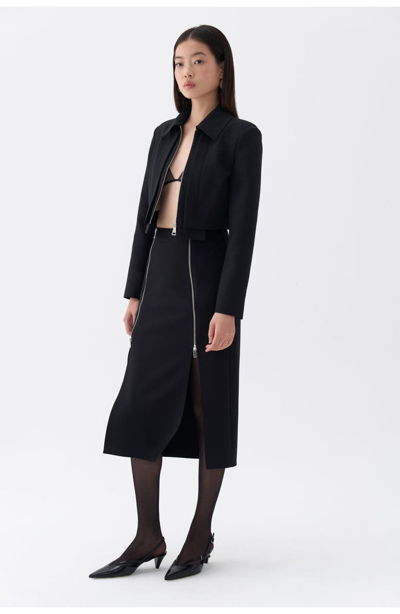 Nocturne Pencil Skirt with Zipper Design | Nordstrom