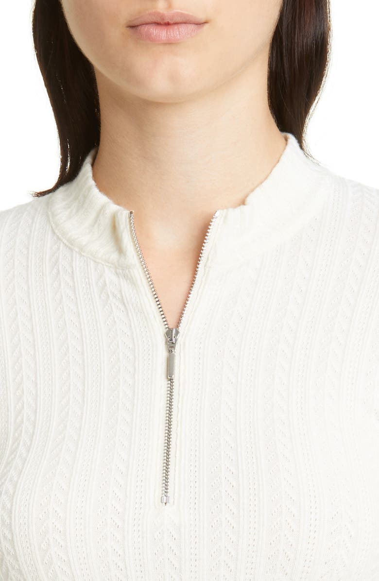 Club Monaco Pointelle Quarter Zip Pullover | Nordstromrack