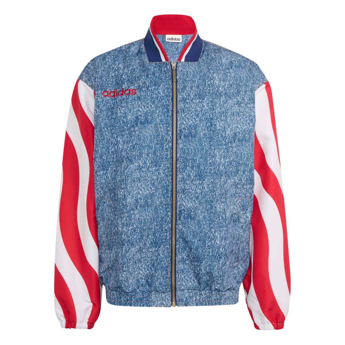 adidas Men's adidas Blue USA 1994 Denim Graphic Full-Zip Track Jacket ...