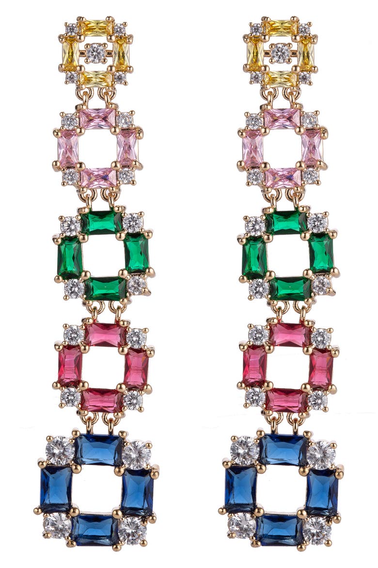 Gradient CZ Link Drop Earrings (Women) | Nordstromrack