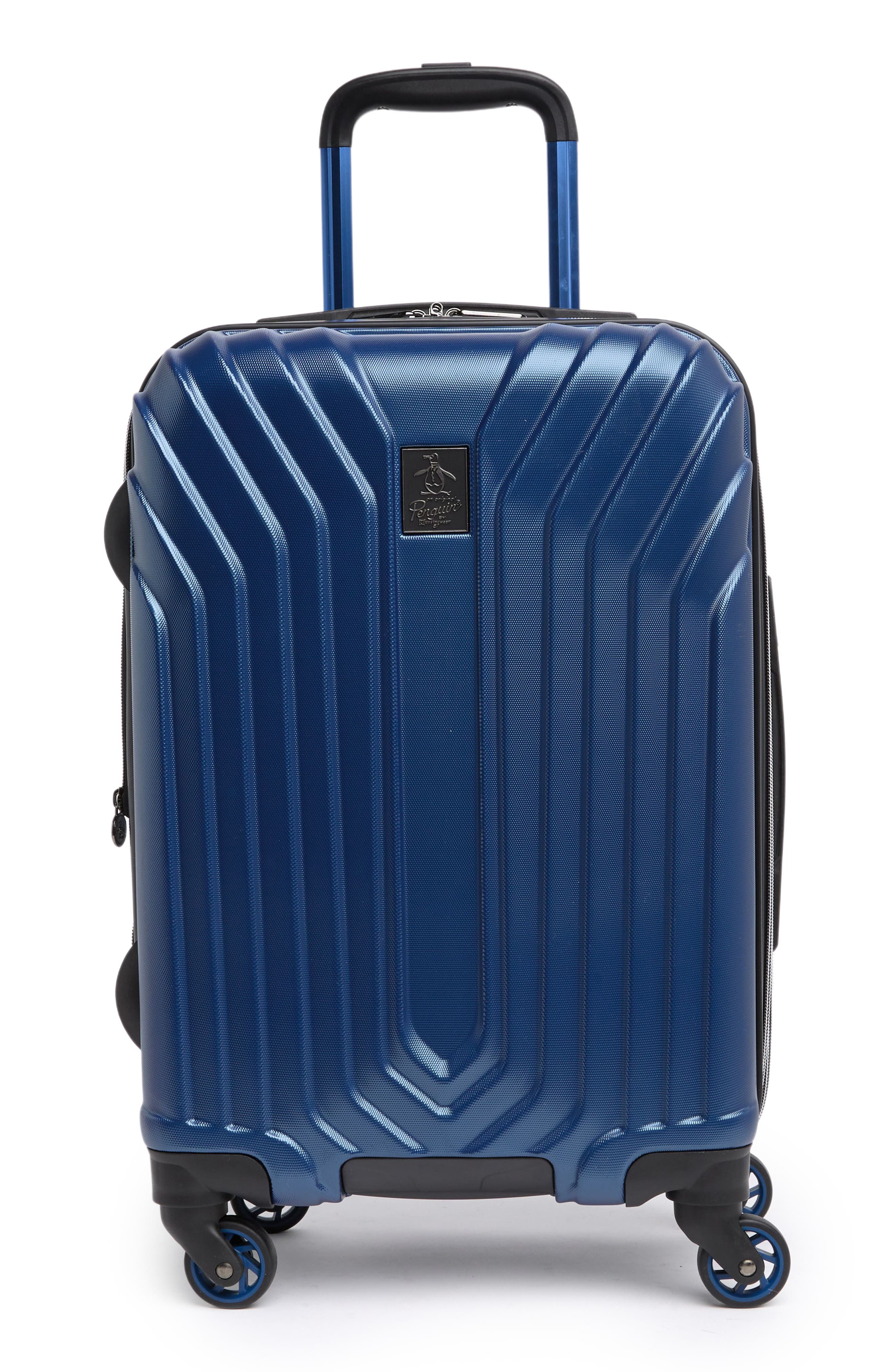 Original Penguin Blake 21-Inch Hardside Carry-On Spinner Luggage ...