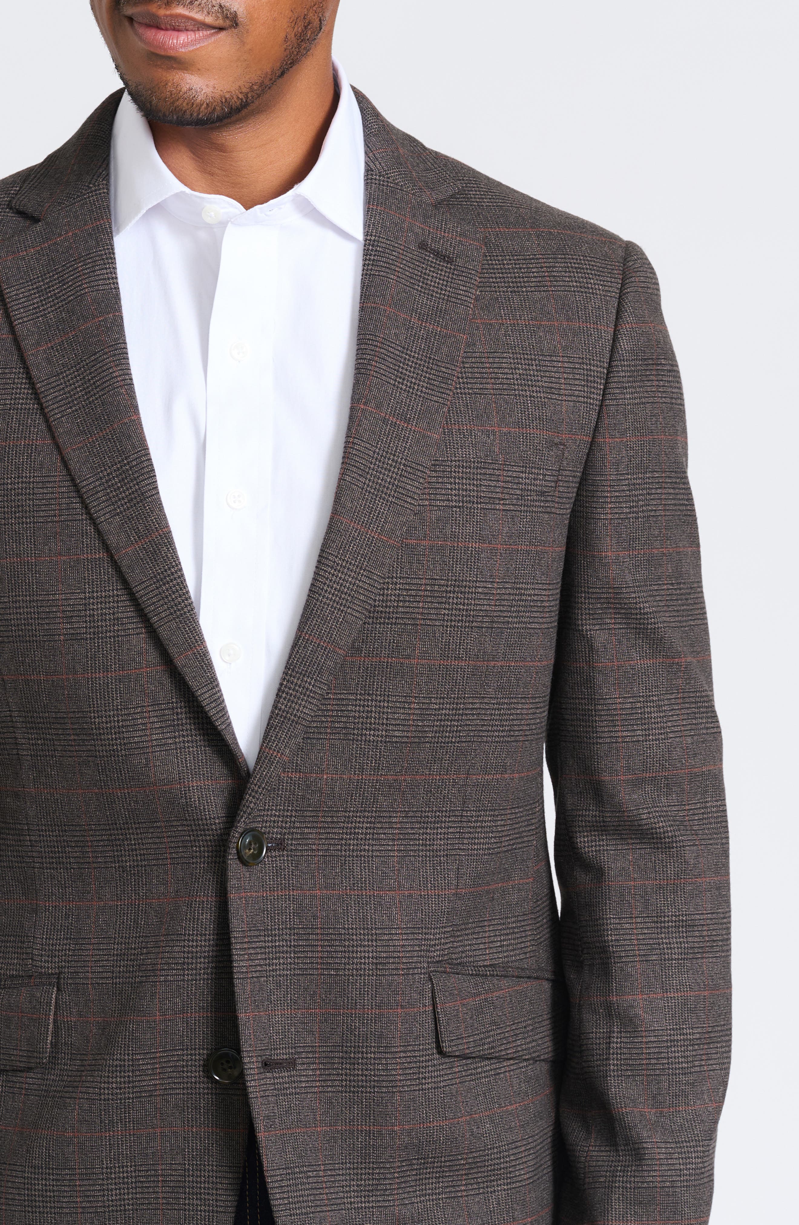 SAVILE ROW CO Brown Plaid Blazer | Nordstromrack