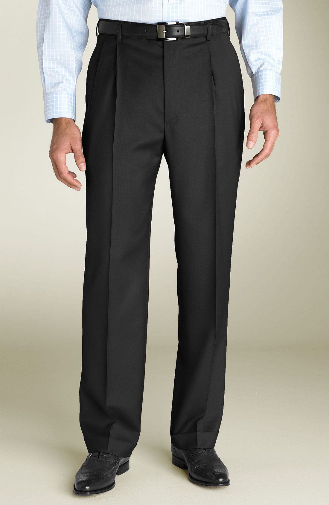 Zanella 'Bennett' Double Reverse Pleat Trousers | Nordstrom
