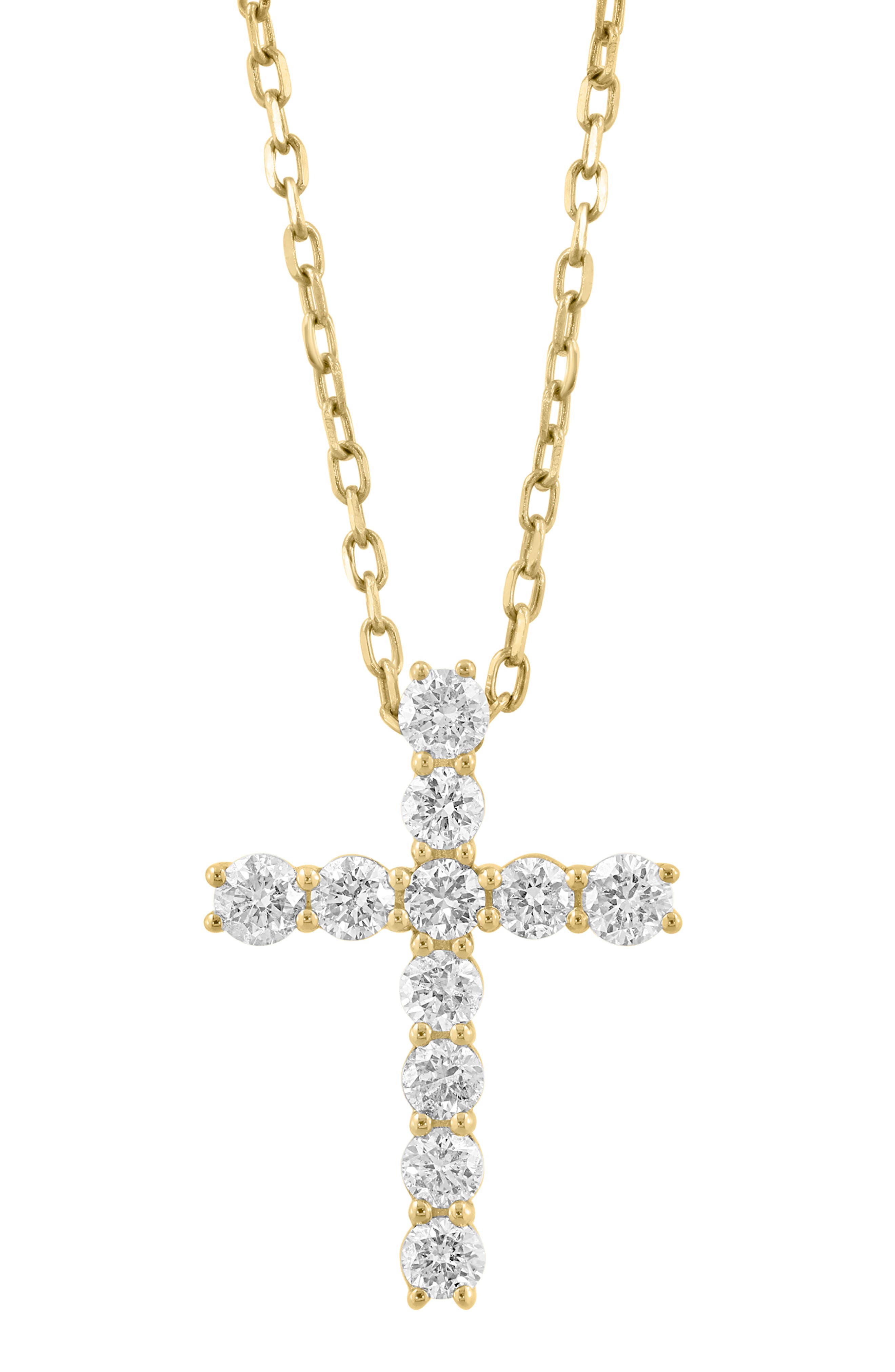 EFFY Diamond Cross Pendant Necklace | Nordstromrack