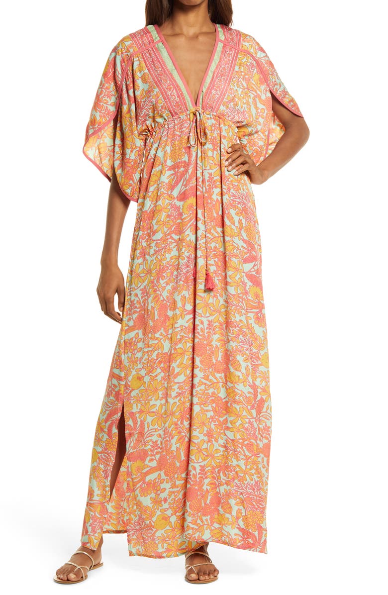 Raga Tropic Royalty Side Slit Maxi Dress | Nordstrom