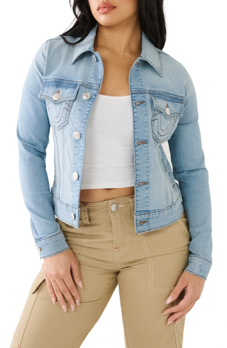 True Religion Brand Jeans Jesse Slim Fit Denim Trucker Jacket ...