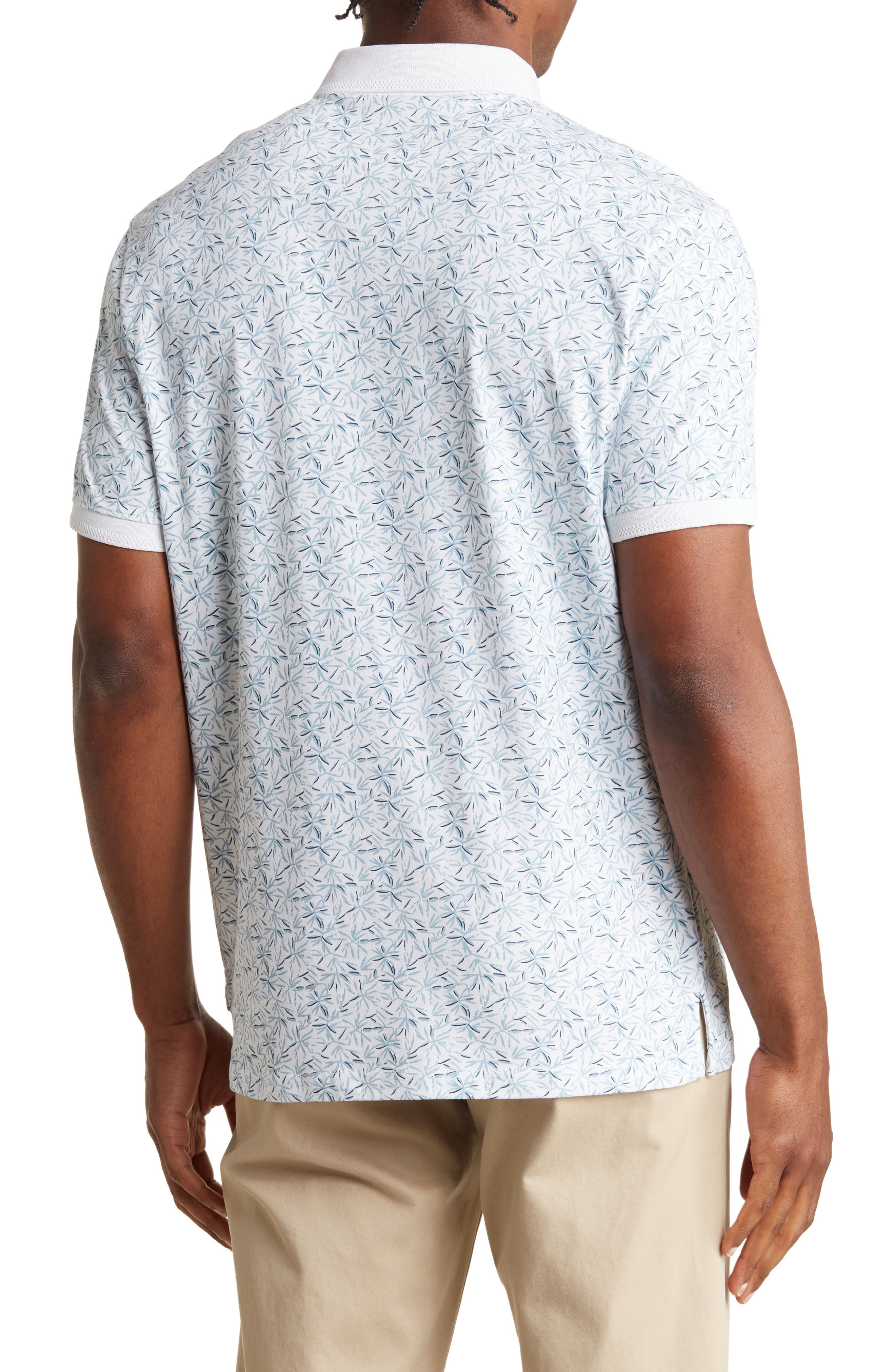 SOUL OF LONDON Contrast Knit Polo | Nordstromrack