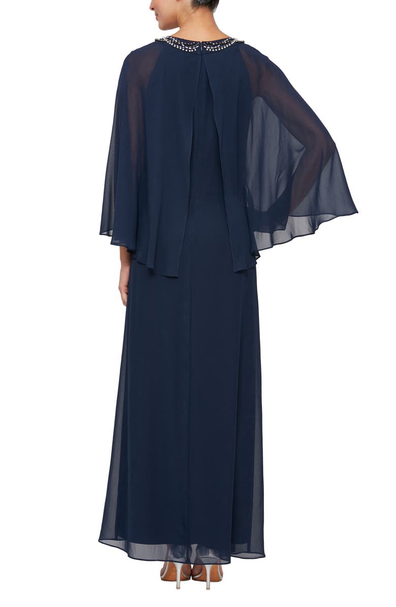 SL FASHIONS Long Front-Cascade Halter Neck Dress | Nordstromrack