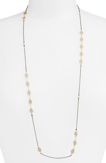 FREIDA ROTHMAN 'Femme' Long Pavé Station Necklace | Nordstrom