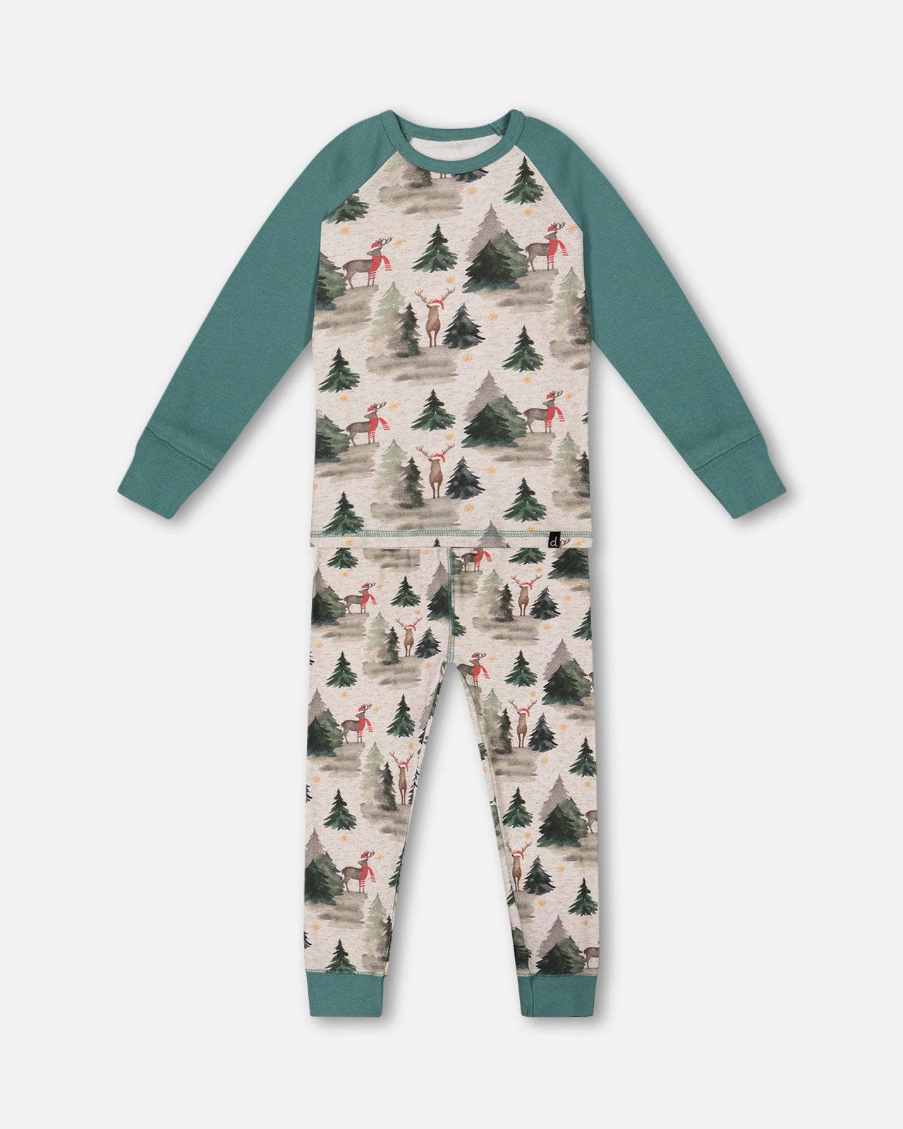 Deux par Deux Baby Boy's Organic Cotton Two Piece Pajama Set Gray Mix ...