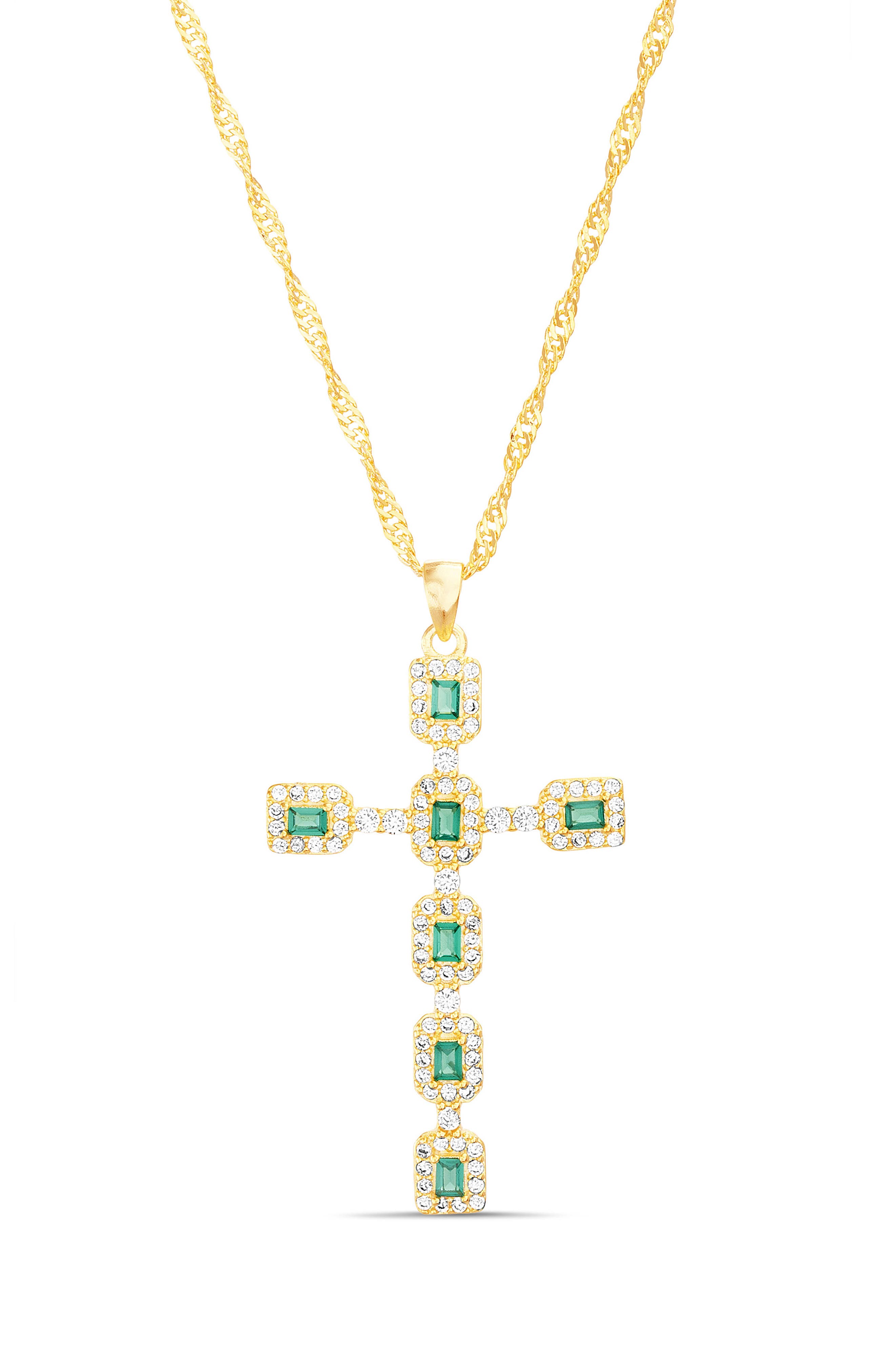 Paige Harper CZ Cross Pendant Necklace | Nordstromrack