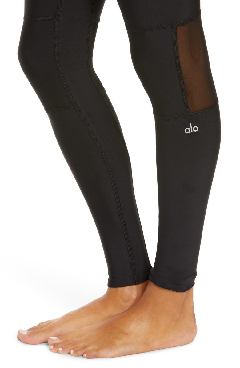 Alo High Waist Mesh Inset Leggings | Nordstromrack