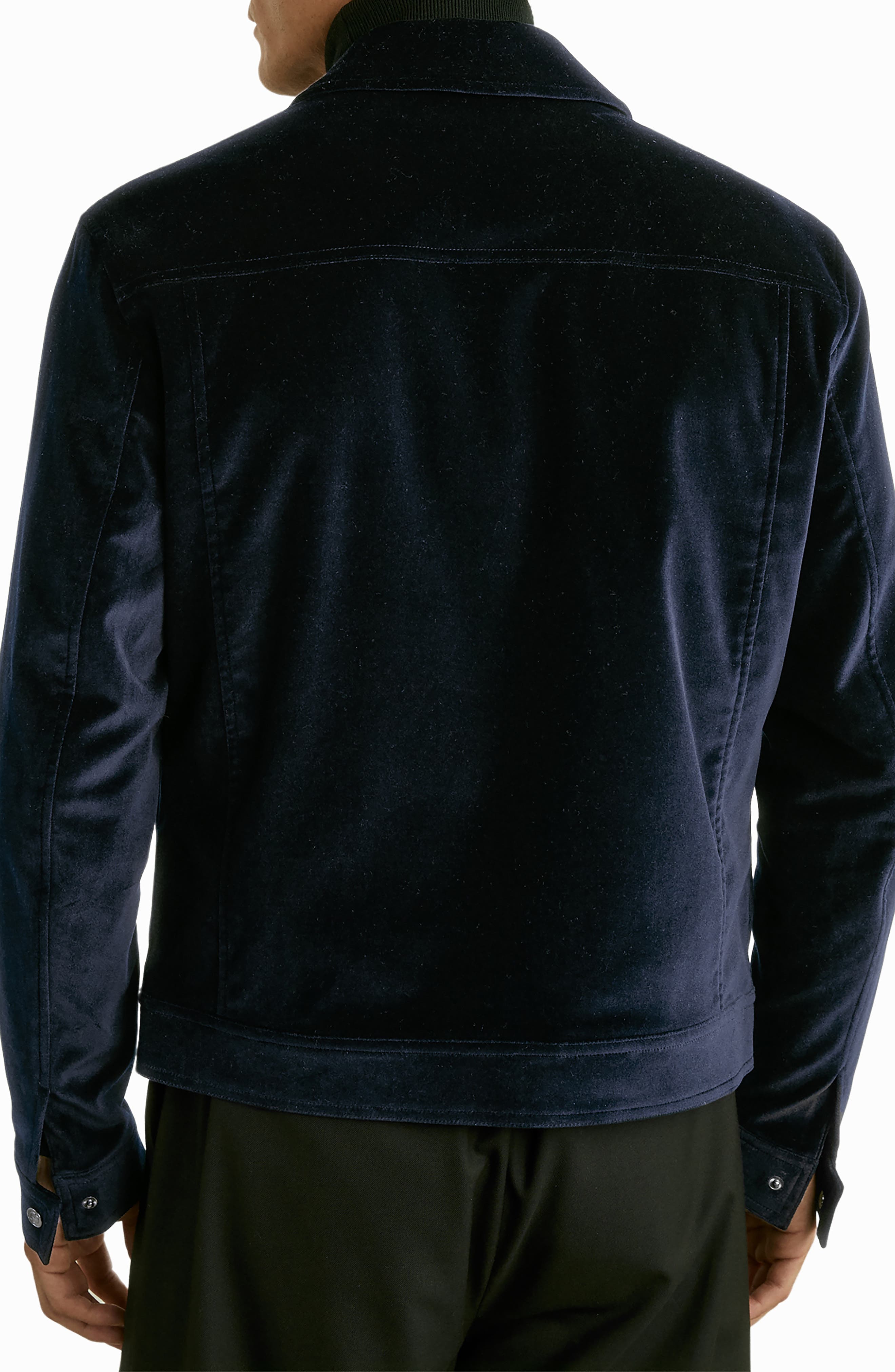 Reiss Stretch Velveteen Overshirt | Nordstromrack