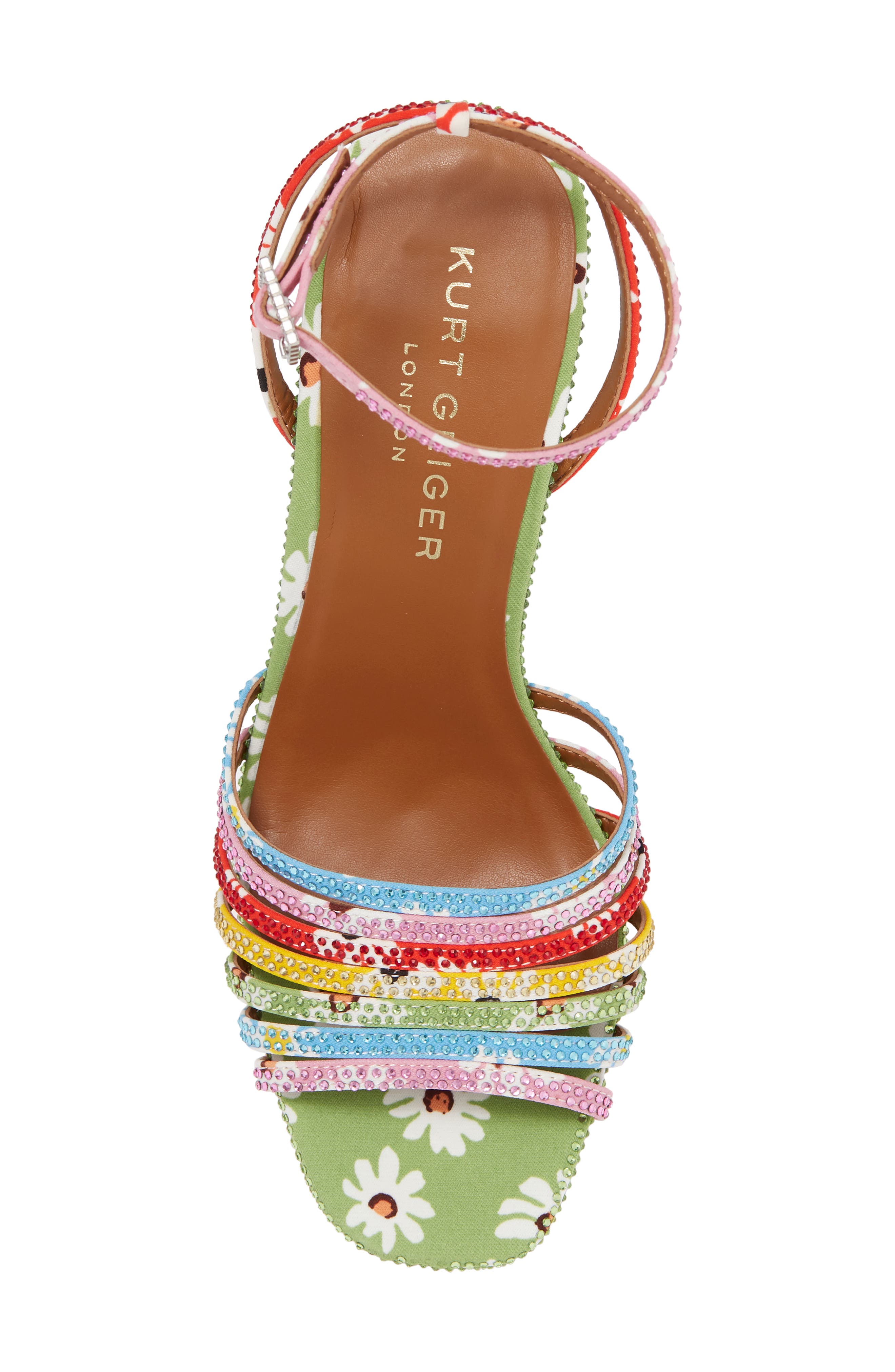 Kurt Geiger London Pierra Floral Rainbow Platform Sandal (Women ...