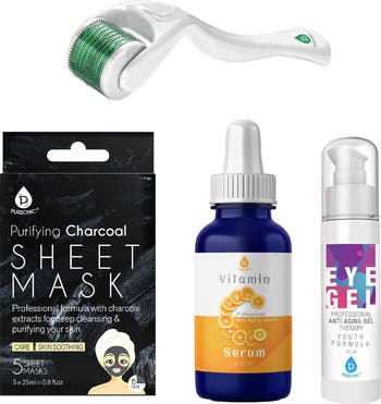 PURSONIC Radiance Boost Bundle Derma Roller, Vitamin C Serum, Anti ...