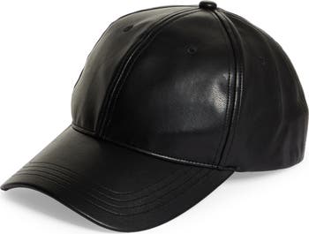 Stand Studio Cia Faux Leather Baseball Cap | Nordstrom