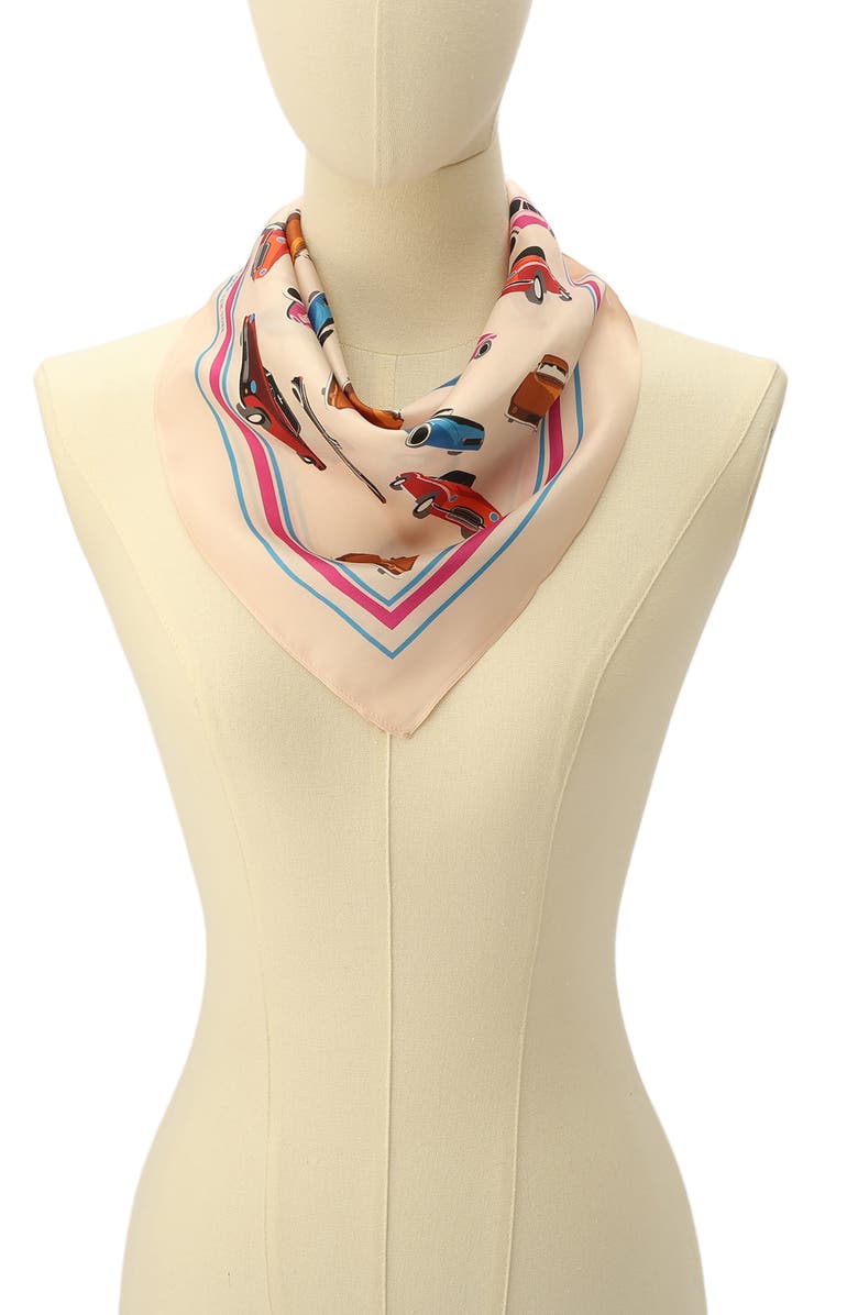 Kate Spade New York cars silk square scarf | Nordstrom