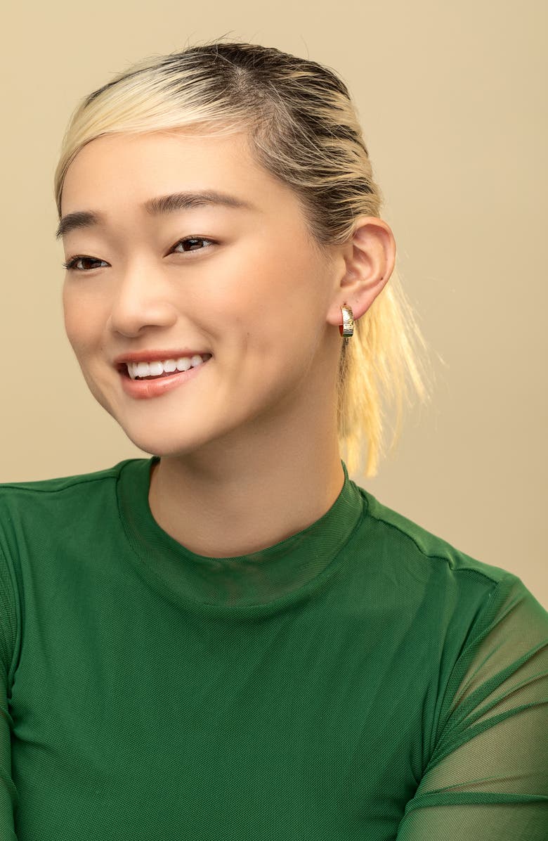 Bony Levy 14K Gold Diamond Cut Hoop Earrings | Nordstrom