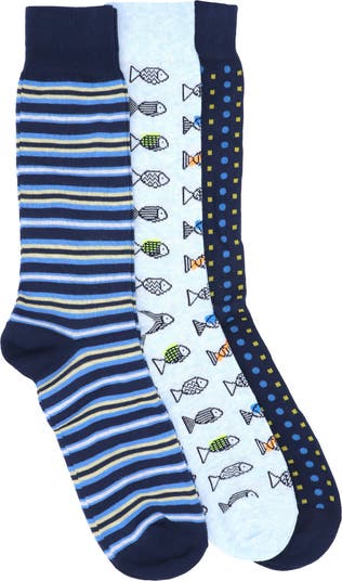 Lorenzo Uomo 3-Pack Cotton Crew Socks | Nordstromrack