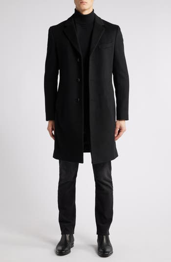 BOSS Hyde Felted Wool Cashmere Car Coat Nordstrom
