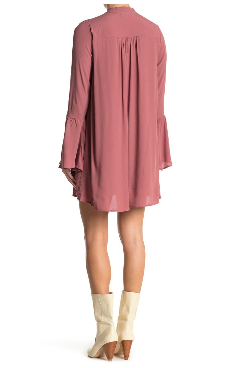 Lost + Wander Hailey Bell Sleeve Lace-Up Dress | Nordstromrack