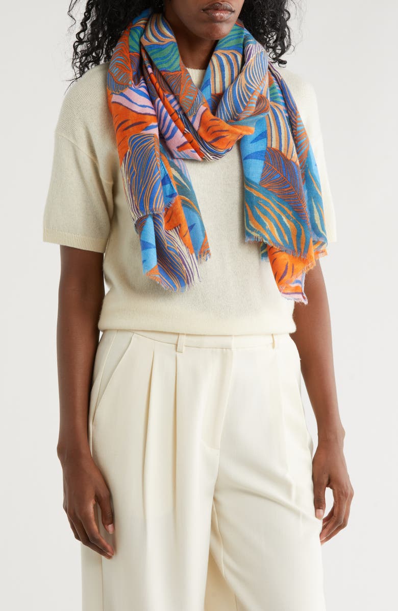 AREA STARS Palm Leaf Print Scarf | Nordstromrack