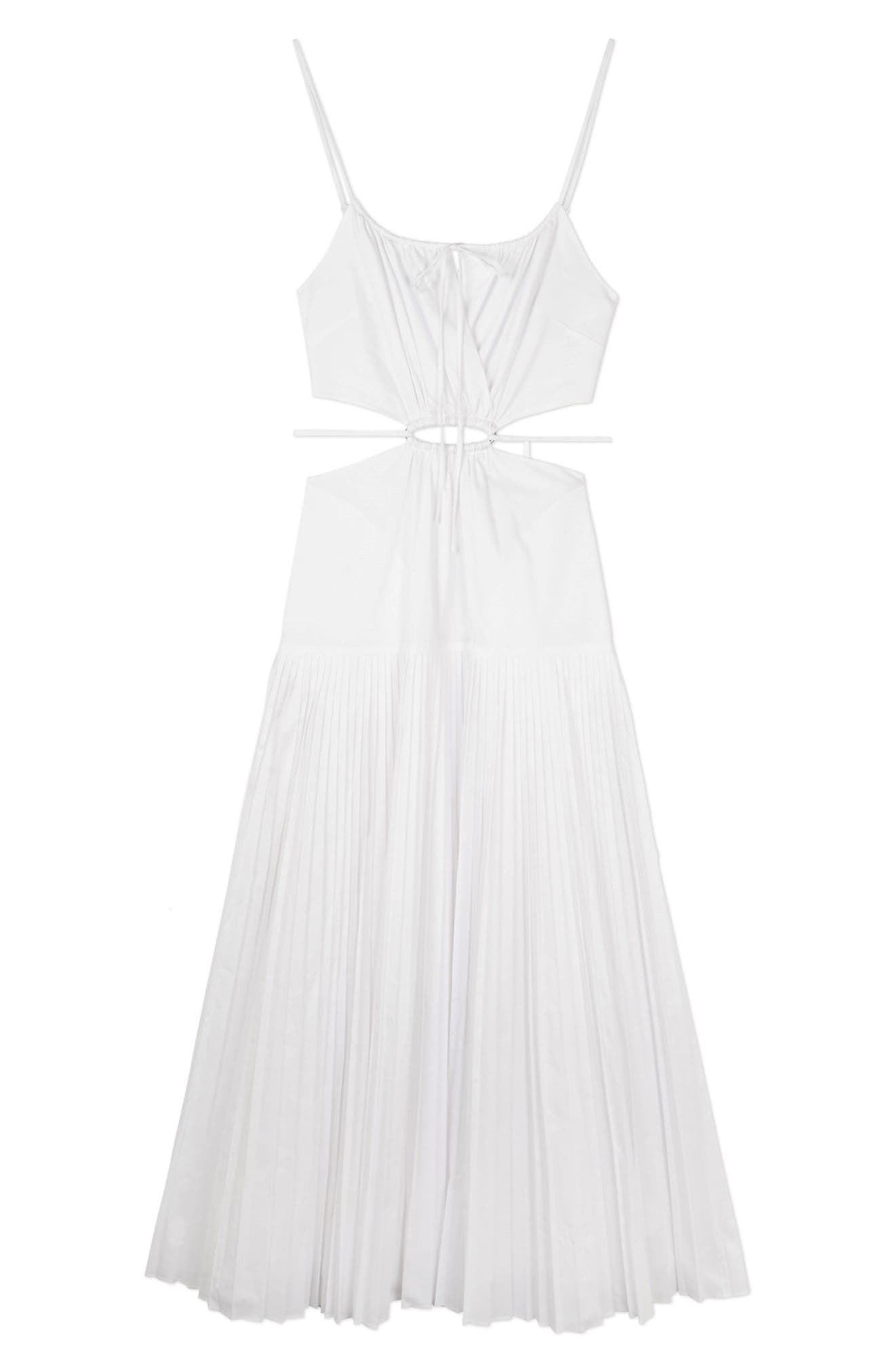 Simkhai Jonathan Simkhai Rem Cutout Detail Cotton Blend Poplin Maxi ...