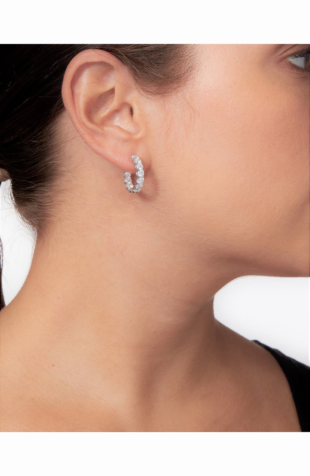 Badgley Mischka Collection 14K White Gold Near Colorless Lab Grown ...